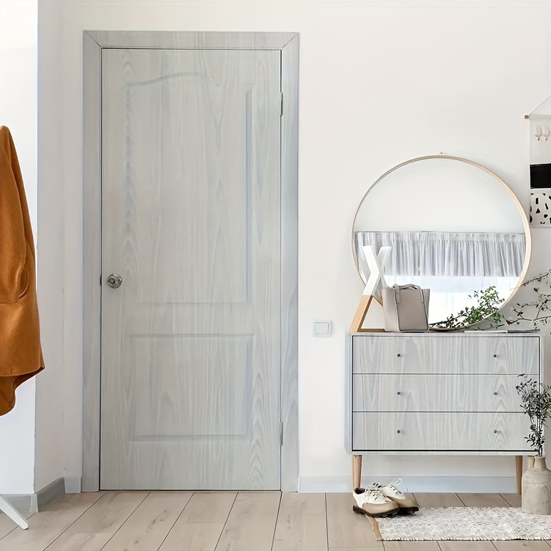 연한 회색 목재 질감의 분리 가능한 비닐 벽지 롤 Tv 배경 침실 벽 책상 서랍 라이너 캐비닛 및 옷장용 벽돌 돌과 나무 스타일의 자차 접착 오일 및 얼룩 방지