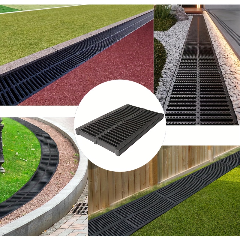 Outdoor Drain Cover Large s To Stop Leaves Cut To Size, Drainage Ditch ...