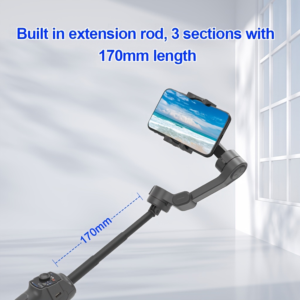 L9 Handheld Gimbal Stabilizer Built in Extension Rod - Temu