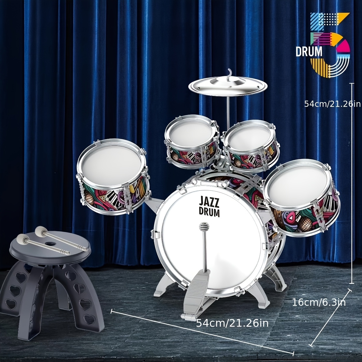 drums sold on Temu United States