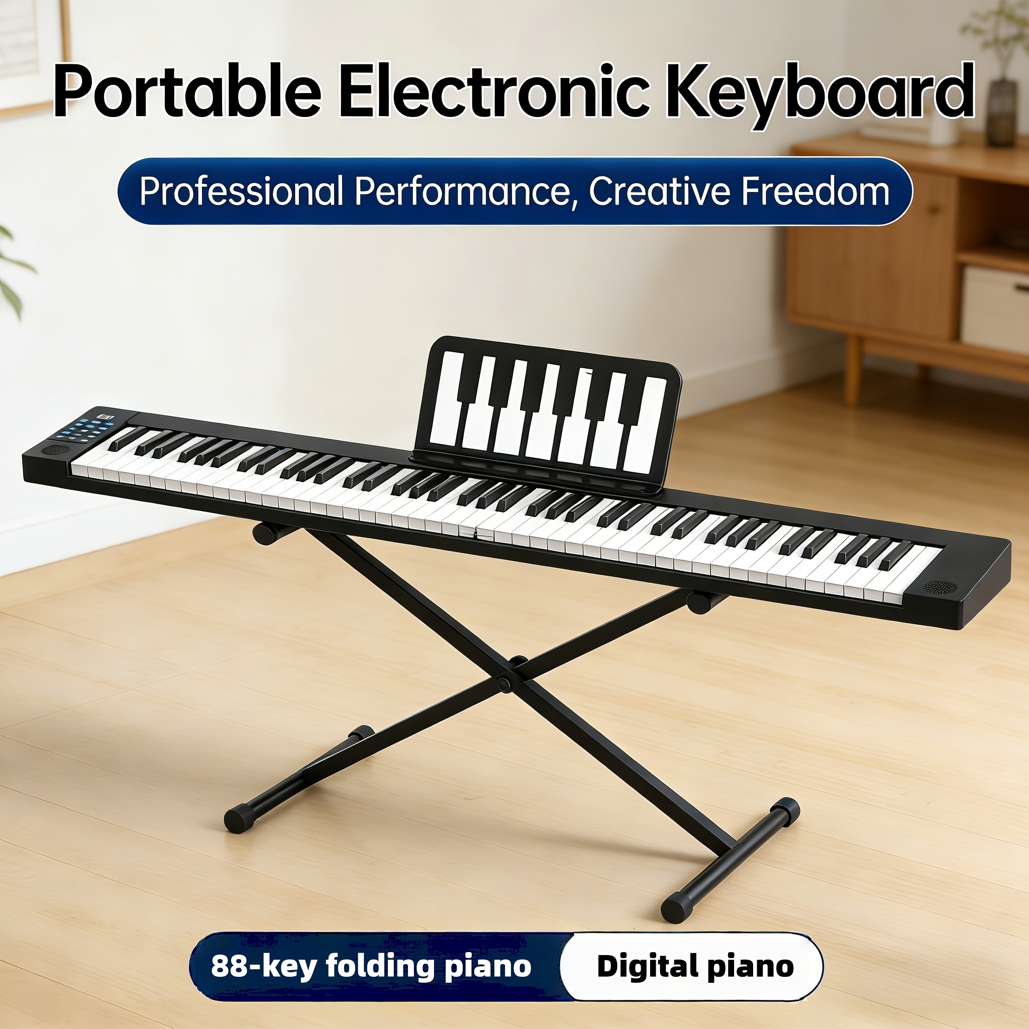 piano keyboard 88 keys sold on Temu United States