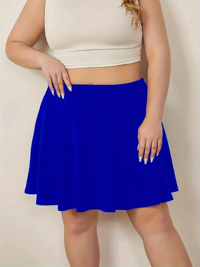 Casual Skirt Plus Size Simple Solid Skirt Spring Summer - Temu Australia Casual Skirt Plus Size Simple Solid Skirt Spring Summer - Temu Australia