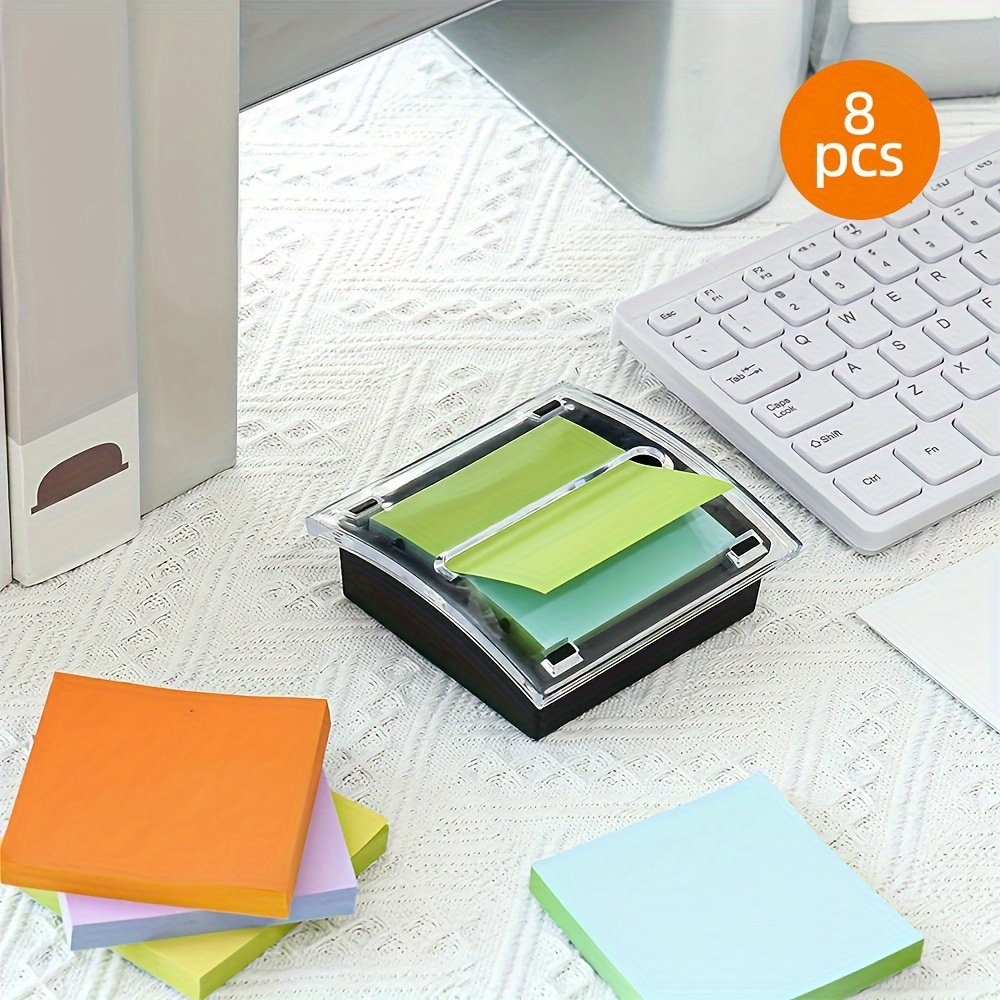 8 Pads Sticky Notes Pop Sticky Notes Bright Colors Self - Temu