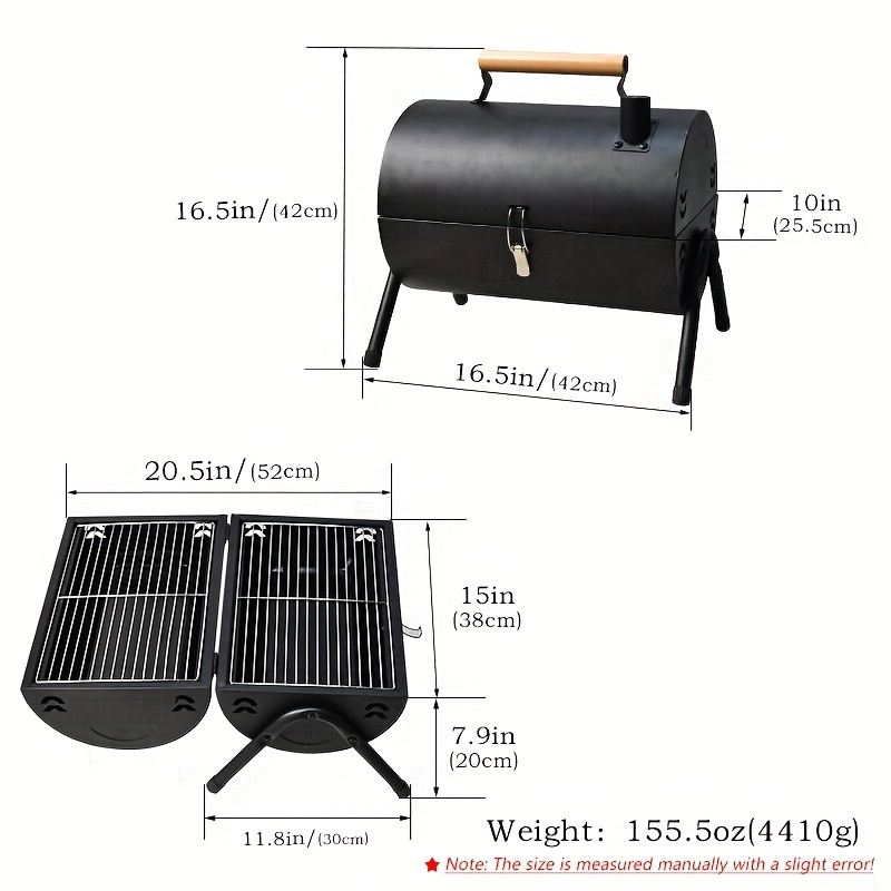 Portable Bbq Grill, Evenly Heated, Can Be Baked, Can Be Stuffy ...