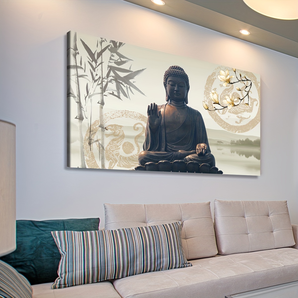 Framed Religious Canvas Wrapped Poster - Temu