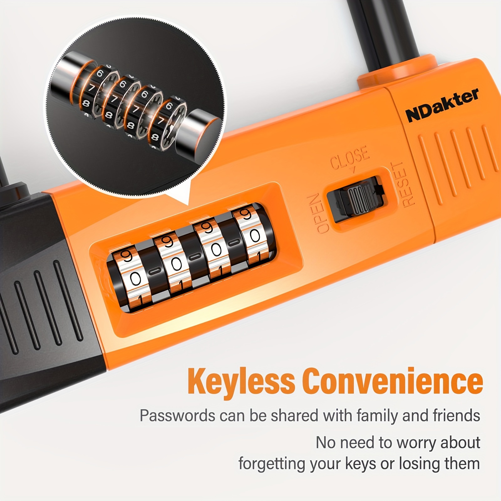 Combo Bike U lock Cable Shackle Bicycle Locks Heavy - Temu