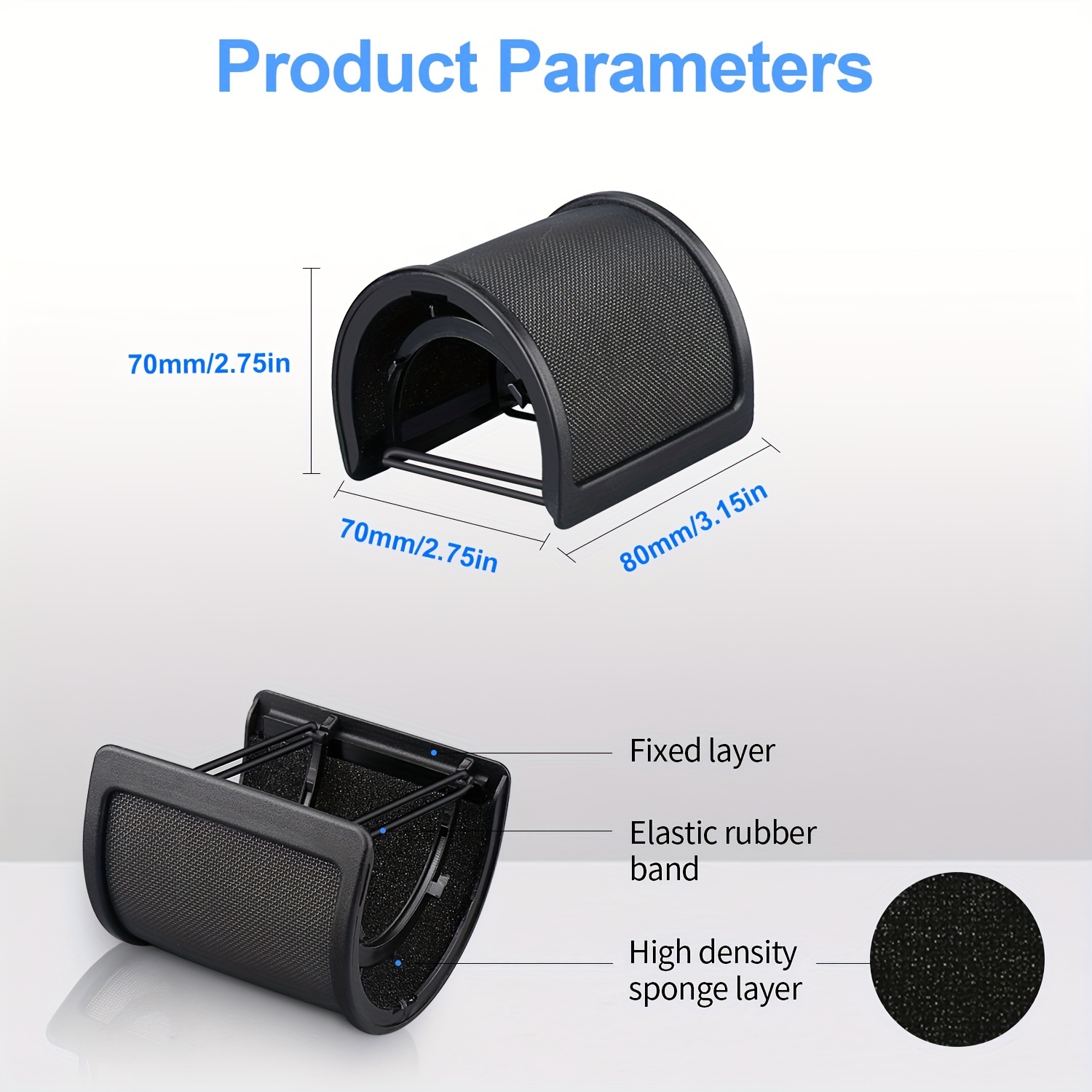 Dual layer Filter Microphones Handheld Mic Windscreen - Temu