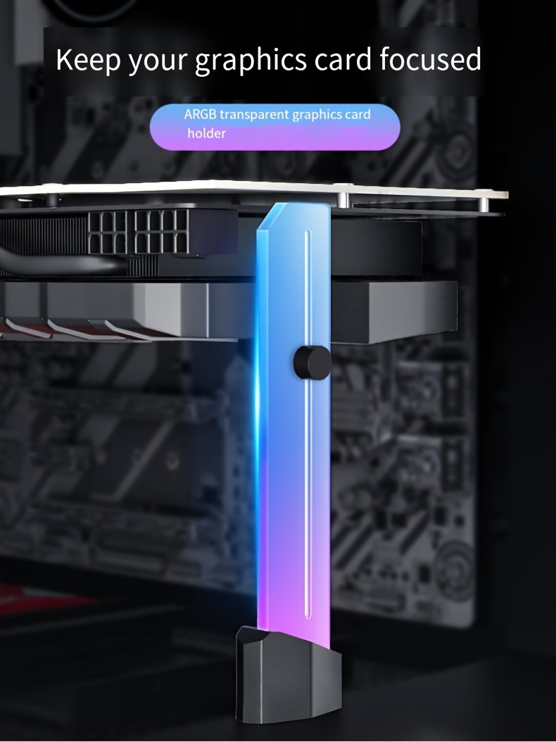 Usb Powered Argb Illuminated Vertical Graphics Stand - Temu