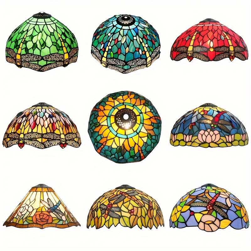 stained glass light shade sold on Temu United States