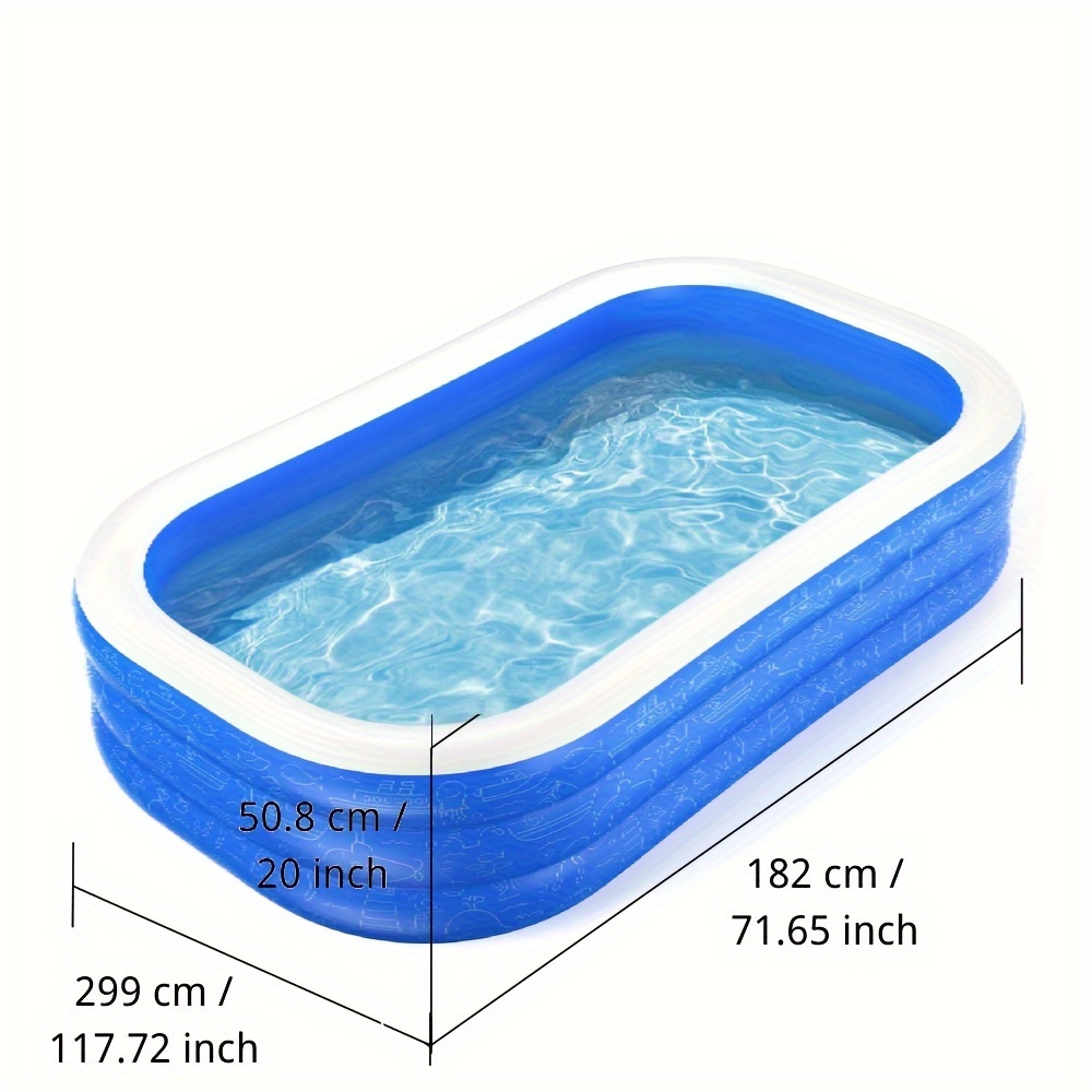 Inflatable Swimming Pools Blow Swimming Pools Large Size - Temu