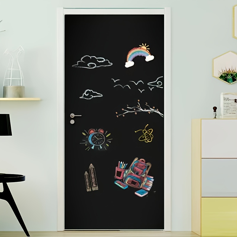 A Roll Blackboard Stickers Wall Thickened Version Used Home - Temu