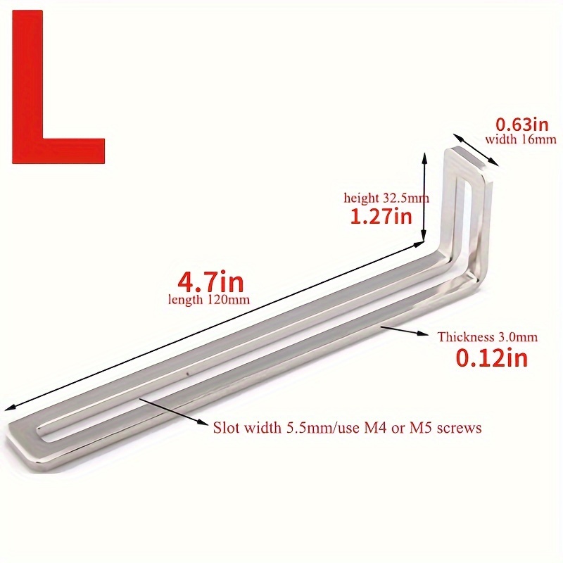 Nickel plated Corner Bracket Adjustable 90 Degree L shaped - Temu Canada