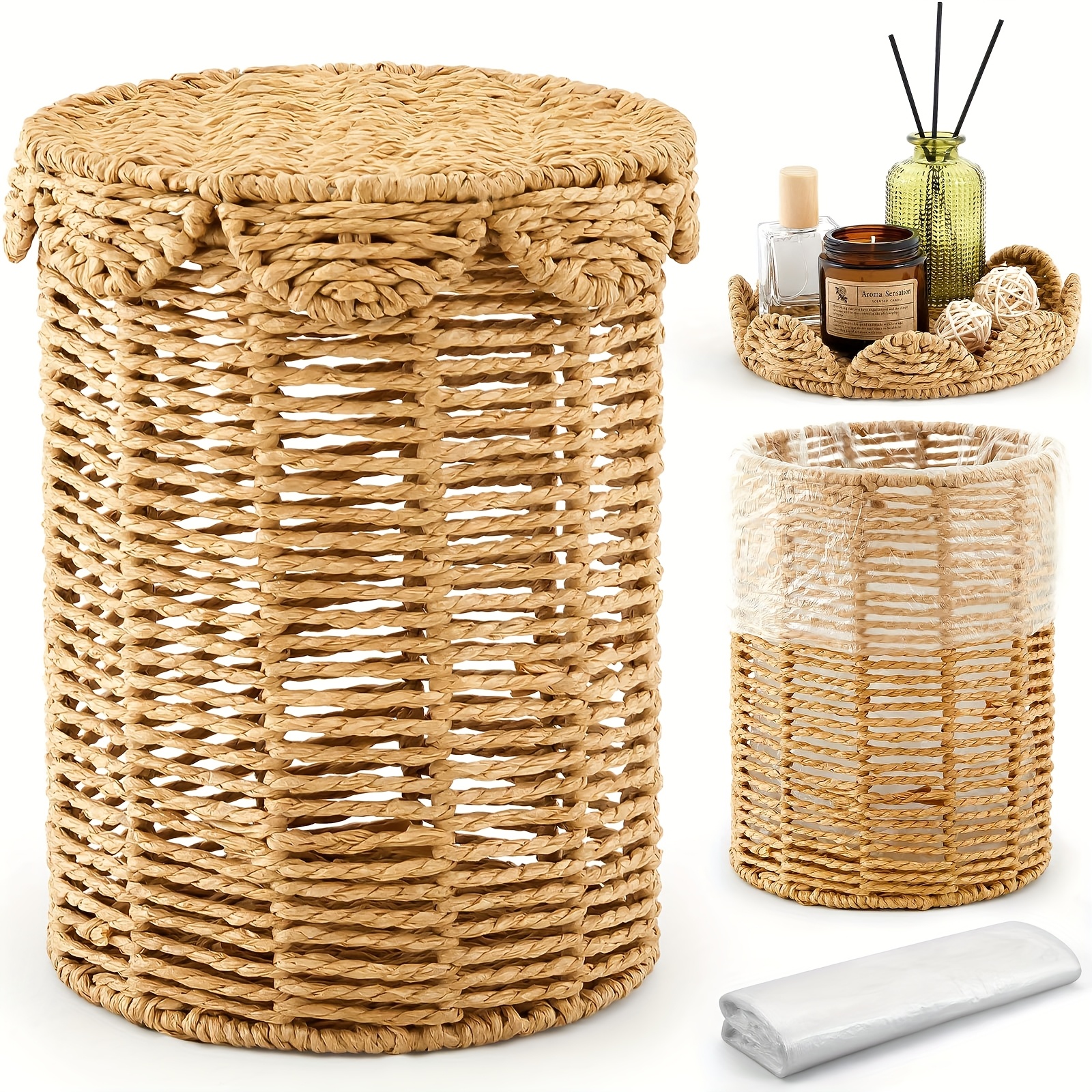 small wicker baskets sold on Temu United States