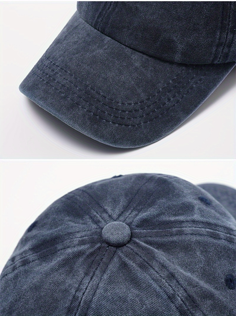 unisex sunshade retro washed baseball cap letter print - Temu Australia