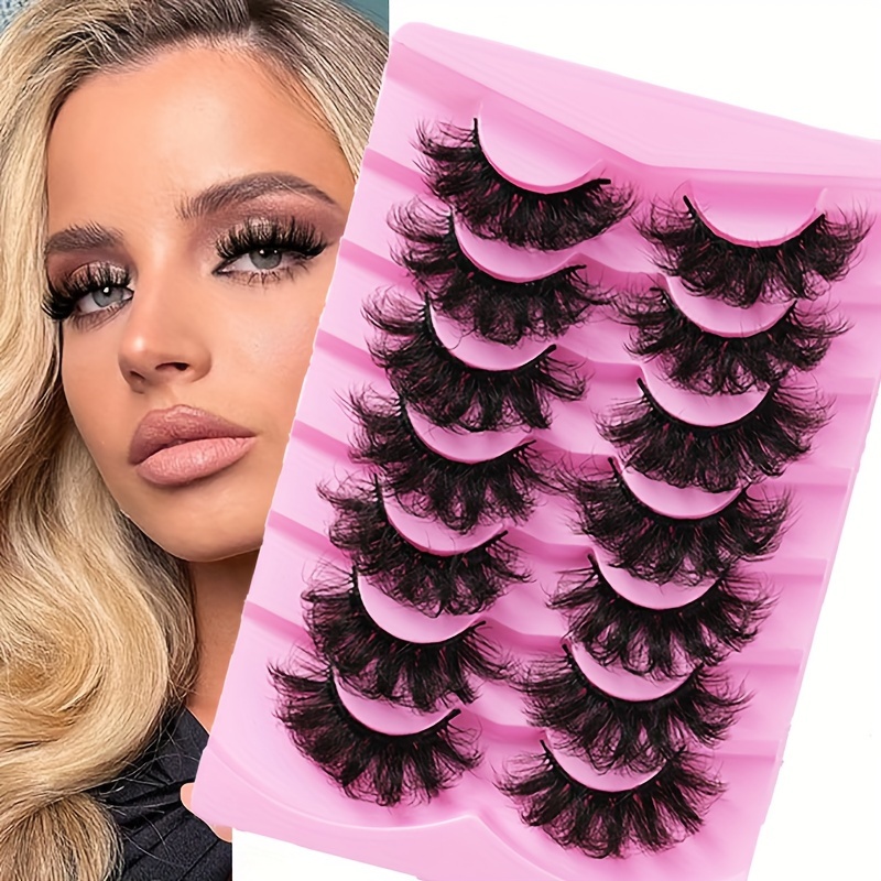 False Eyelashes Full Strip Lashes Fluffy Messy Tips A Sassy - Temu Ireland