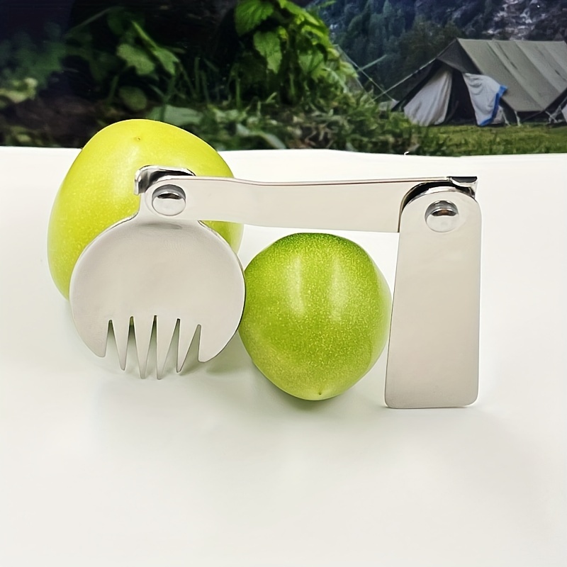 2-in-1 Folding Spork – Stainless Steel Spoon And Fork Combo – Portable ...