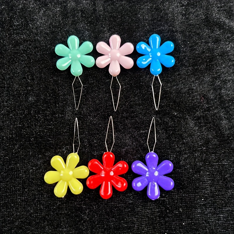 6pcs Colorful Flower Shaped Needle Threaders For Hand Sewing Easy ...