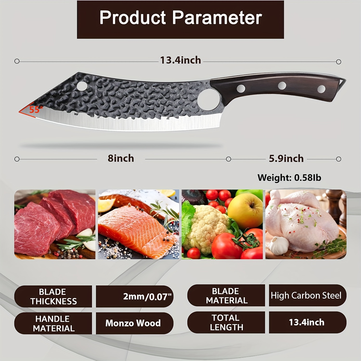 Japanese Butcher Knife Ultra Sharp Carving Knife Meat - Temu