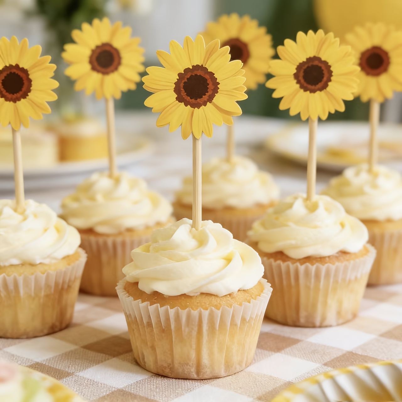 sunflower decorations sold on Temu United States