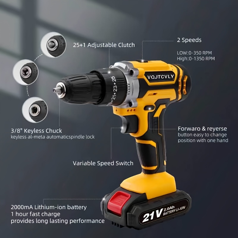 Low rpm cordless drill store