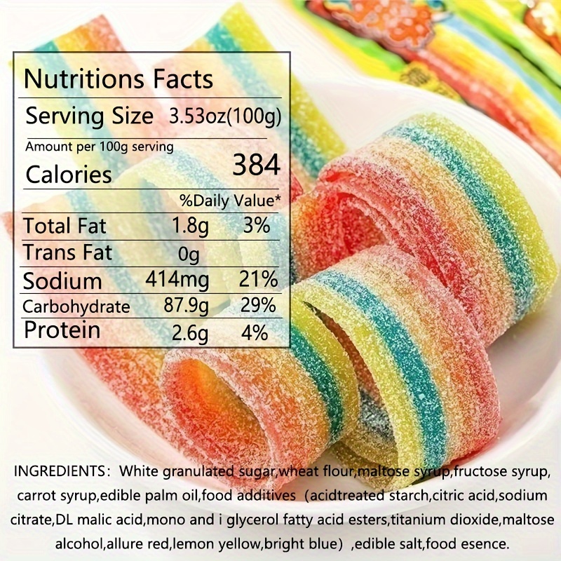 Rainbow colored Strips Candy Stick - Temu