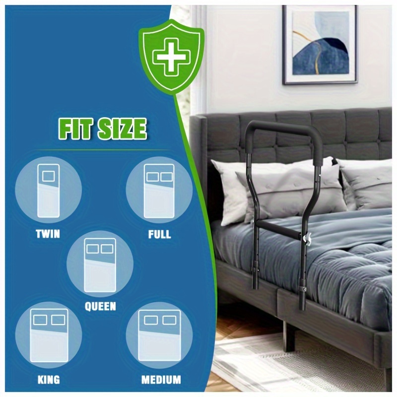 Fall Prevent Bed Assist Rails Senior Bed Rail Elderly Adults - Temu