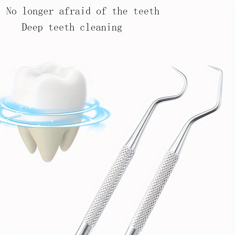 Stainless Steel Teeth Cleaning Set Portable Reusable Dental - Temu Armenia