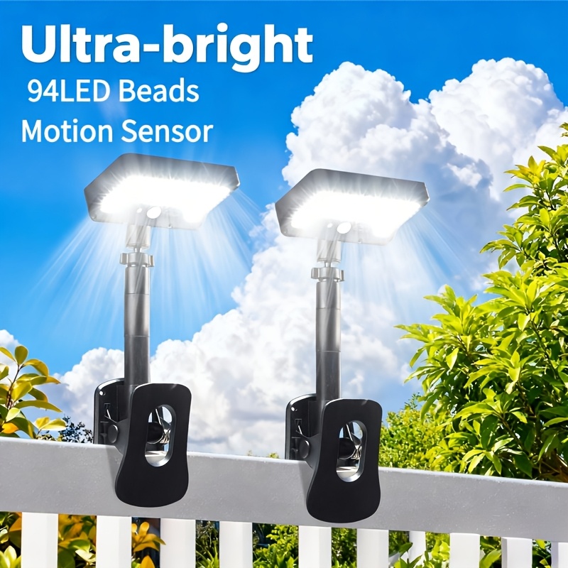 solar motion sensor lights outdoor sold on Temu United States