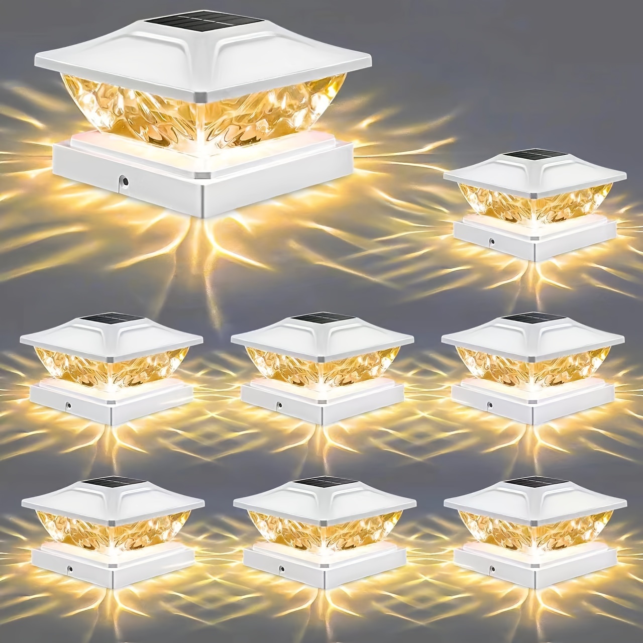 solar post lights sold on Temu Canada
