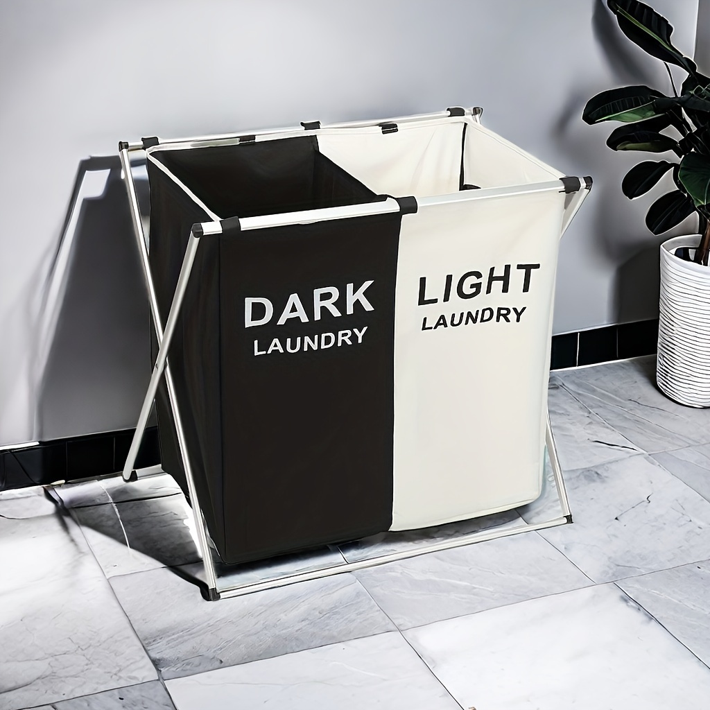 White and dark laundry basket store