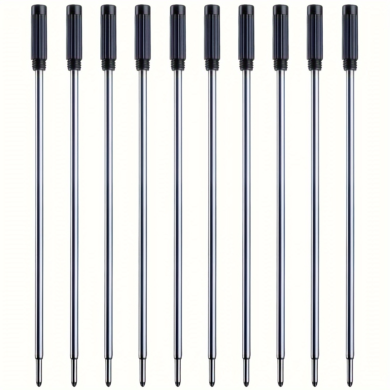 Bulk Pen Replacements 200-Piece Beadable Pen Refills - 1.0mm Black Ink ...