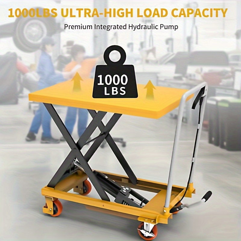 1000 Lbs Capacity Hydraulic Lift Table Cart - Temu