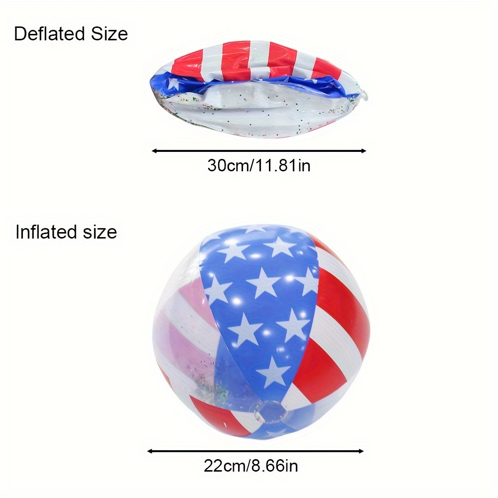 Inflatable Beach Balls Shiny Stars Water Floating Balls Pool - Temu