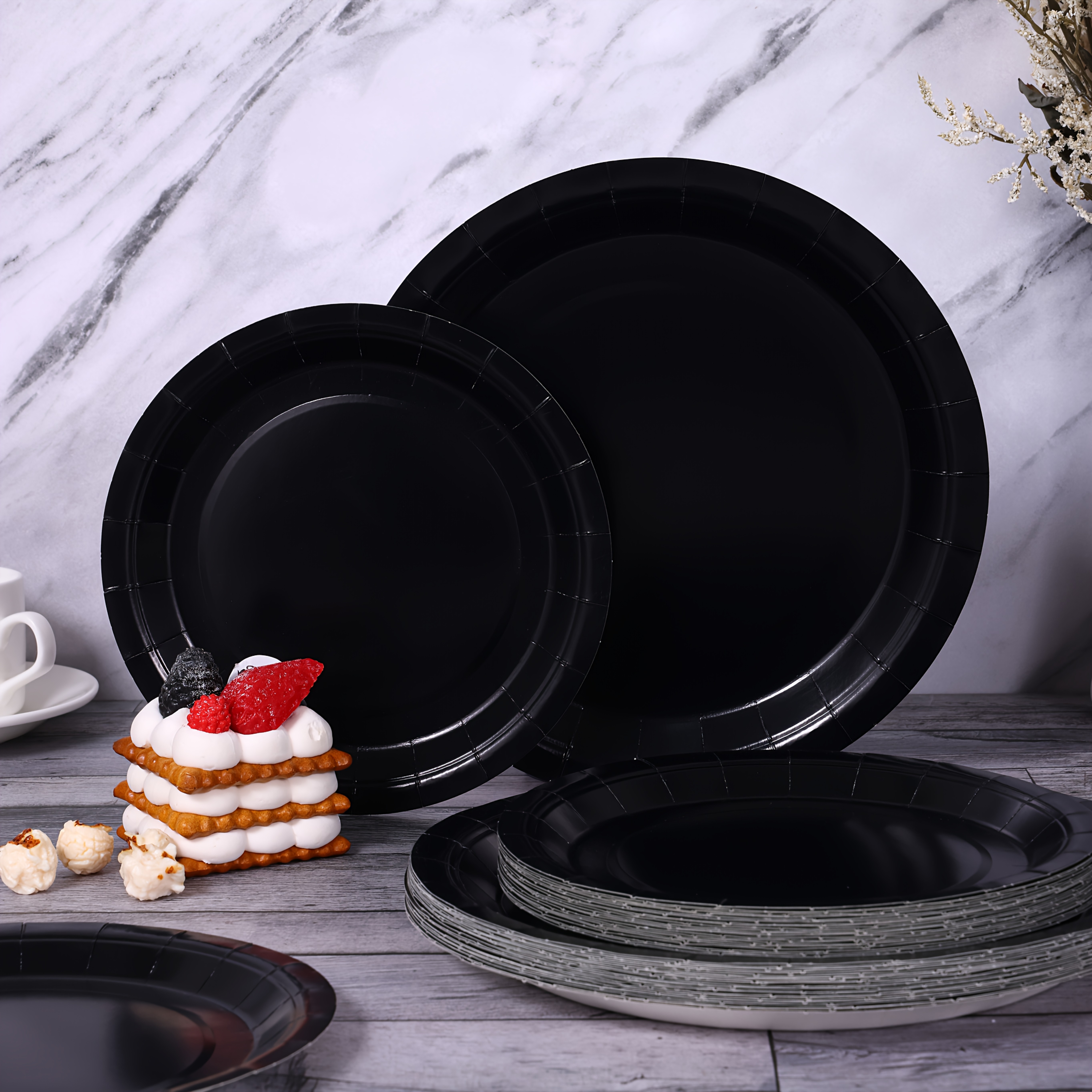 black plates sold on Temu Australia