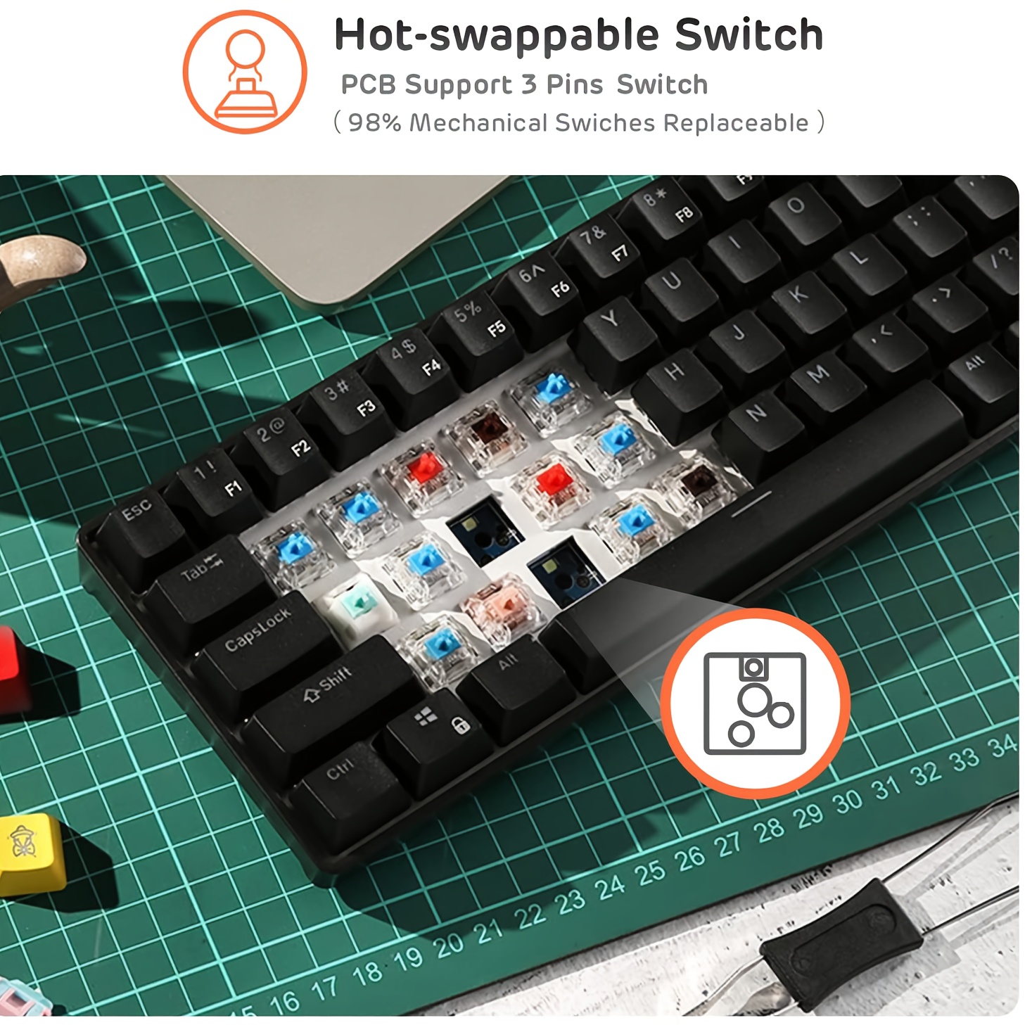 60 percent keyboard sold on Temu United States