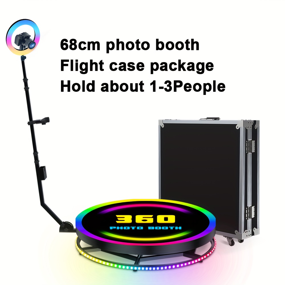 360 Photo Booth Video Free Custom Logo With Flight Case 360 Spin Photo Camera Booth | High ...