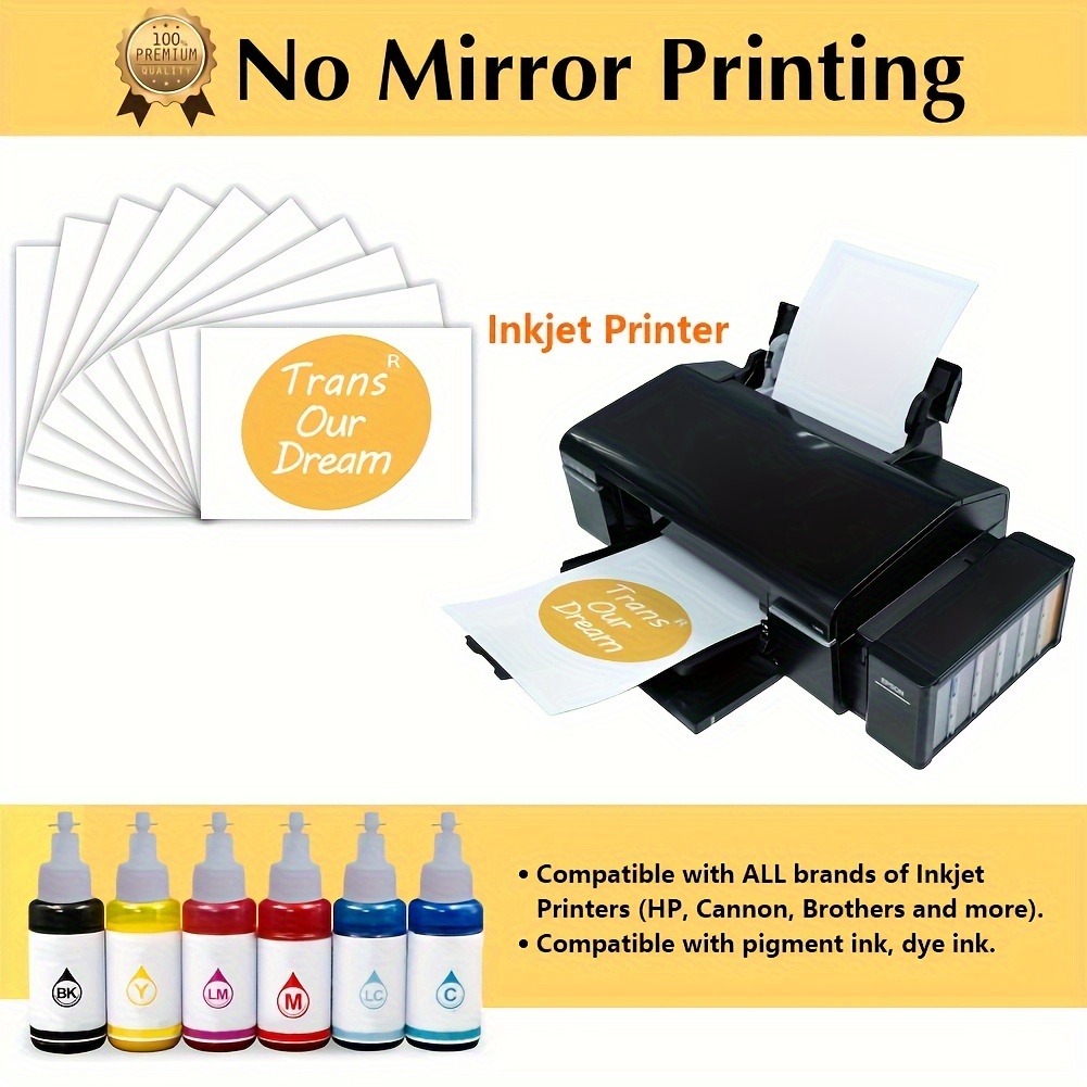 On Heat Transfer Paper For Dark Fabric 12 Sheets 8 5x11 T Shirt ...