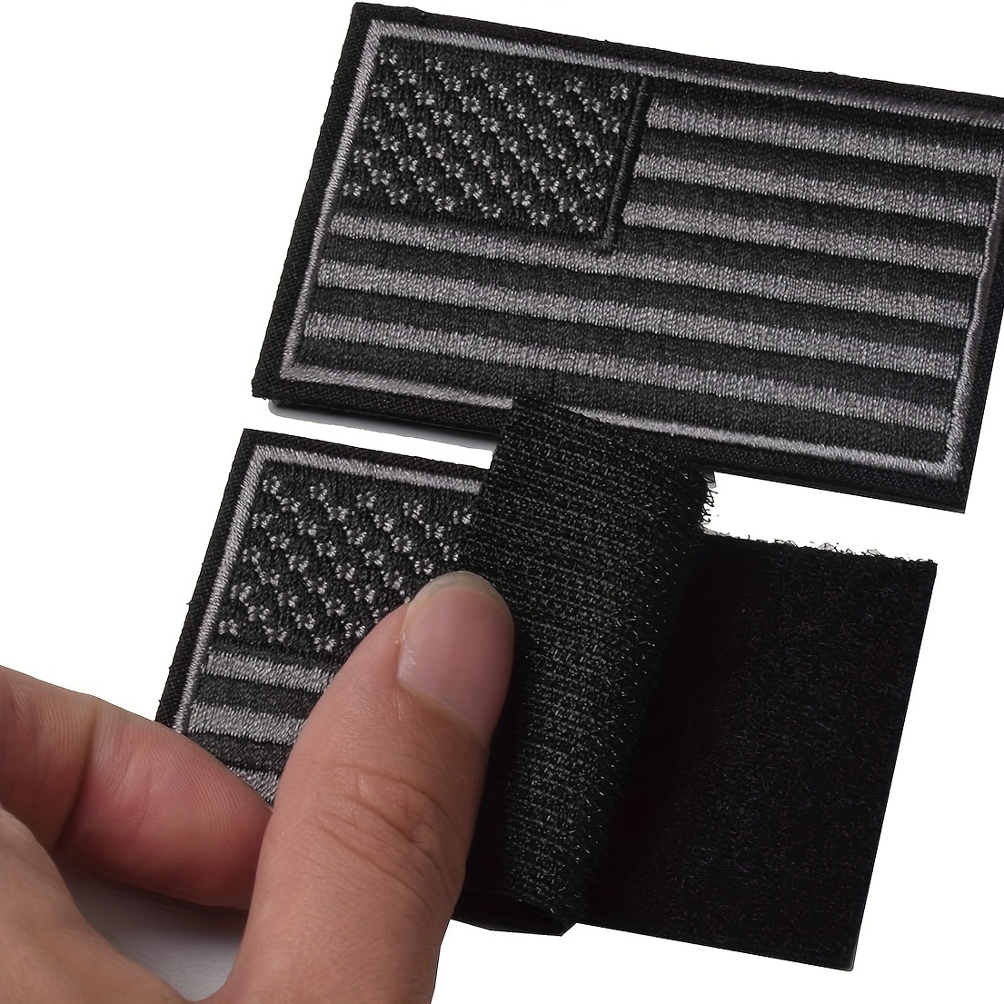 American Flag Patches Black Gray Military Badge - Temu