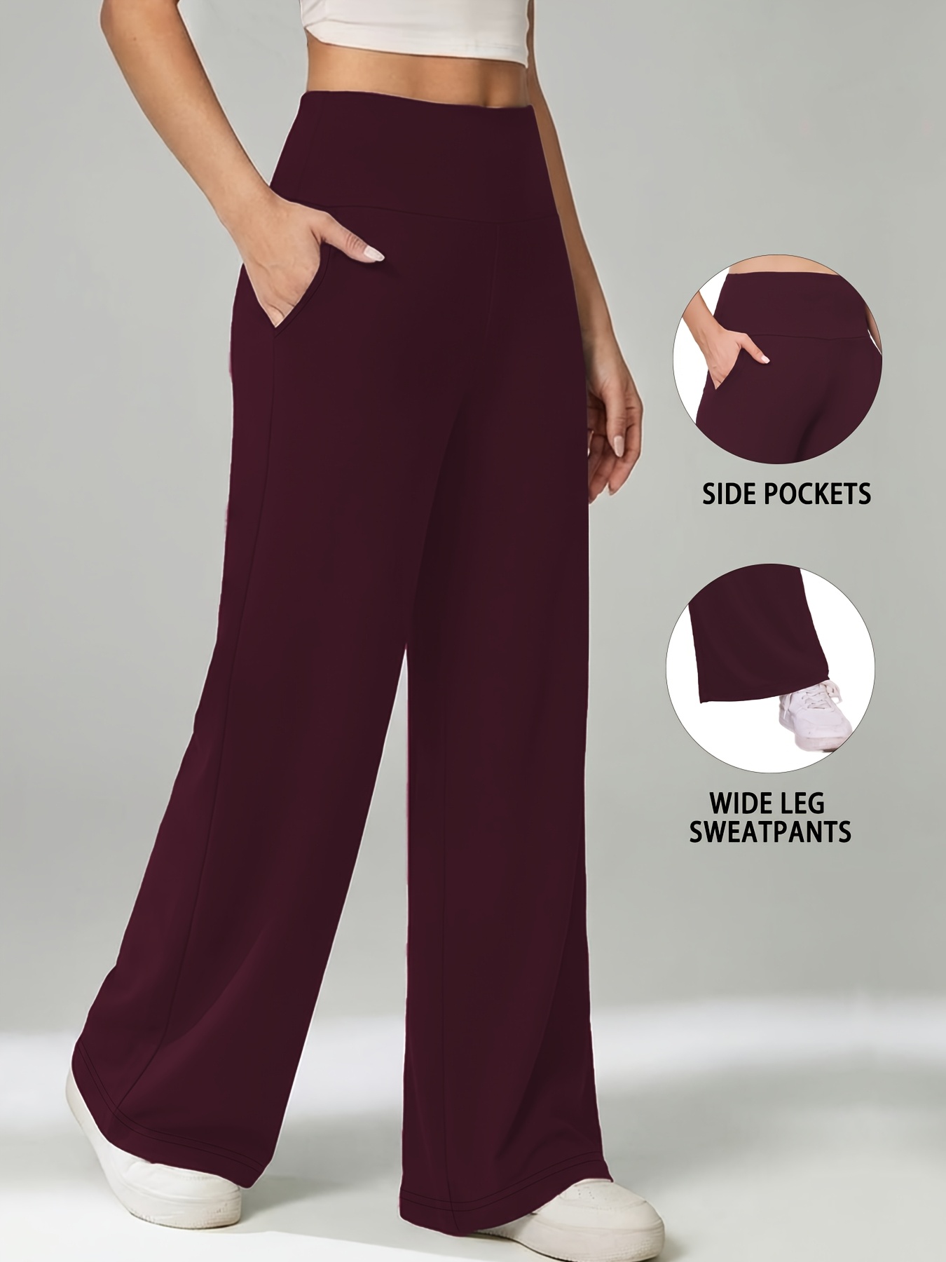 women navy blue pants sold on Temu United States