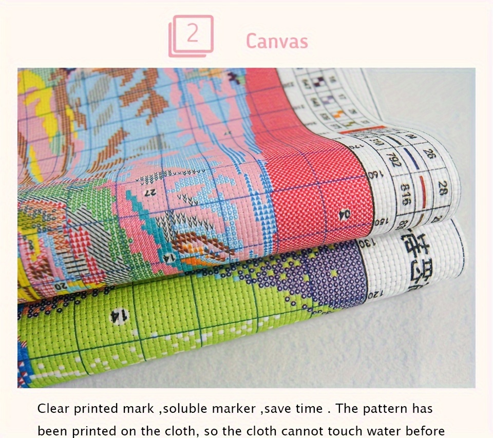 beach party cross stitch kit mixed color - Temu