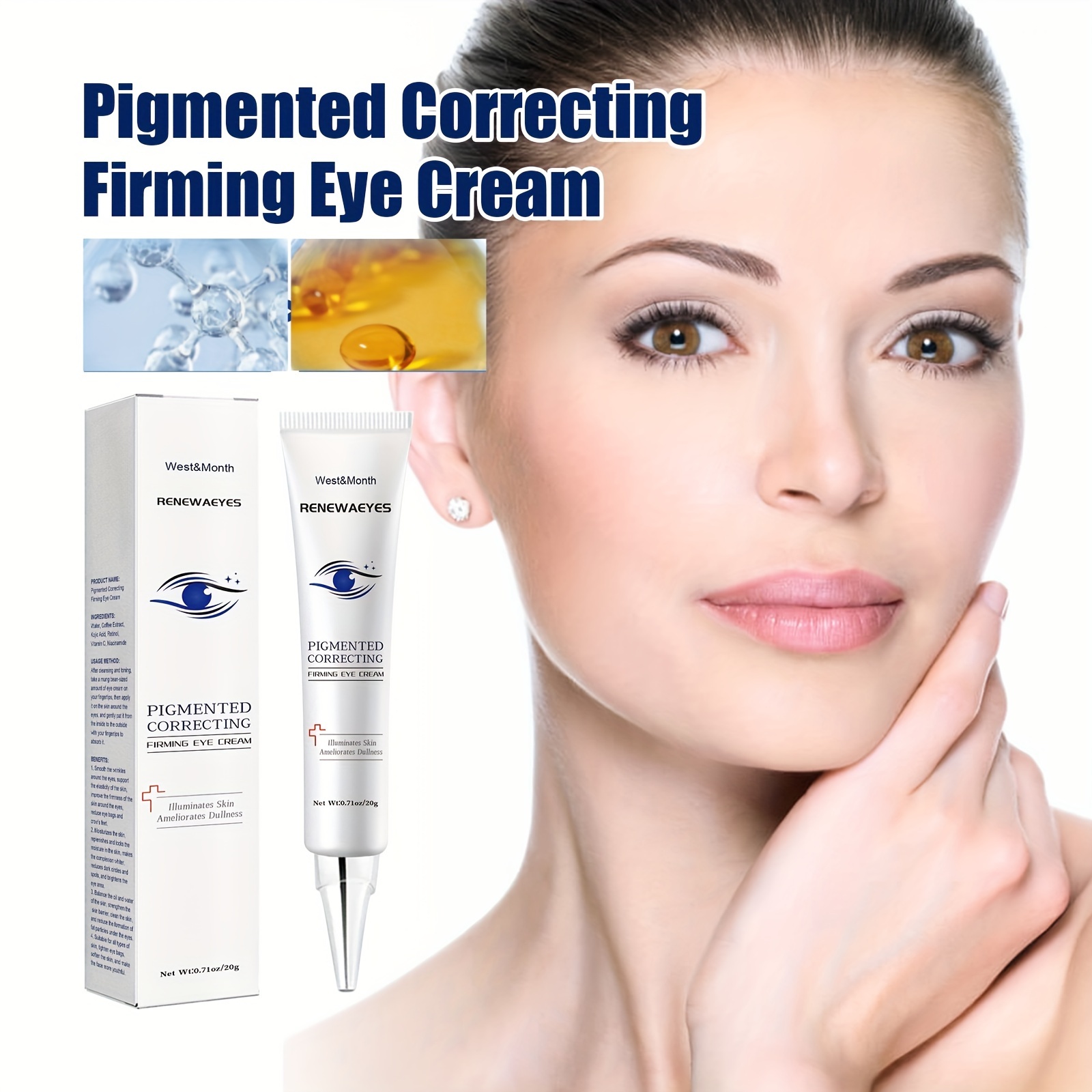 0.507fl.oz Peptide Eye Serum Moisturizing Moisturizing - Temu