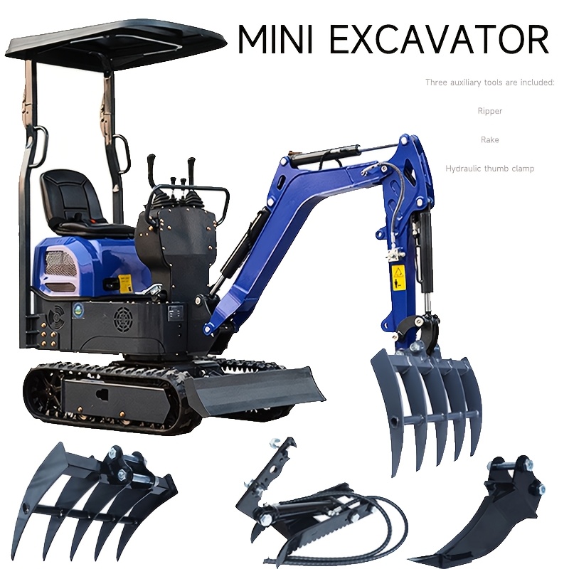 mini excavator sold on Temu United States