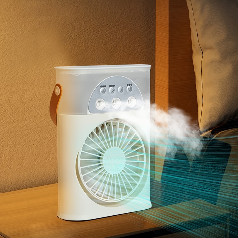 Spray Usb Desktop Fan Mini Air Conditioner Room Air - Temu