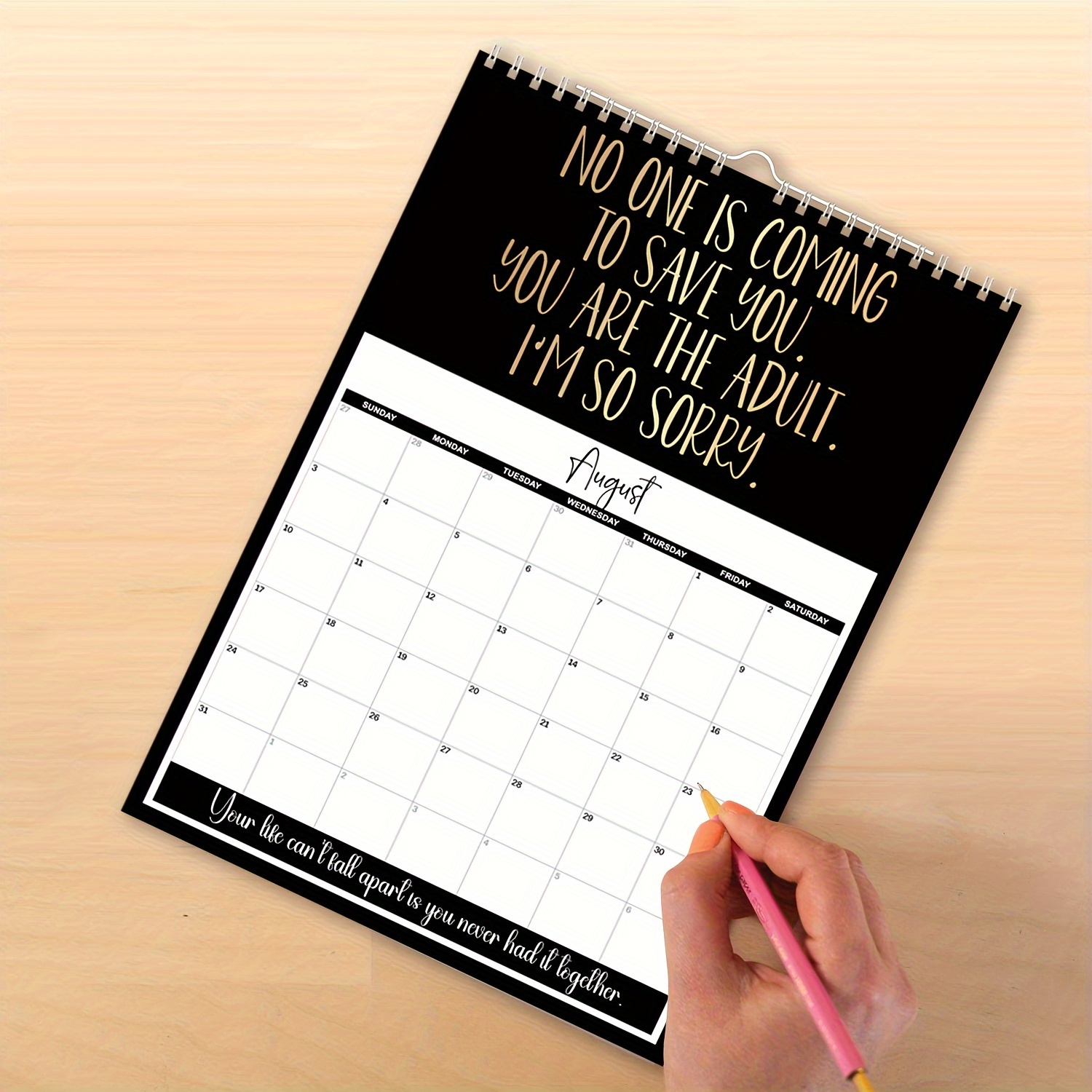 2025 Sarcastic Motivational Wall Calendar Humorous Funny - Temu Australia