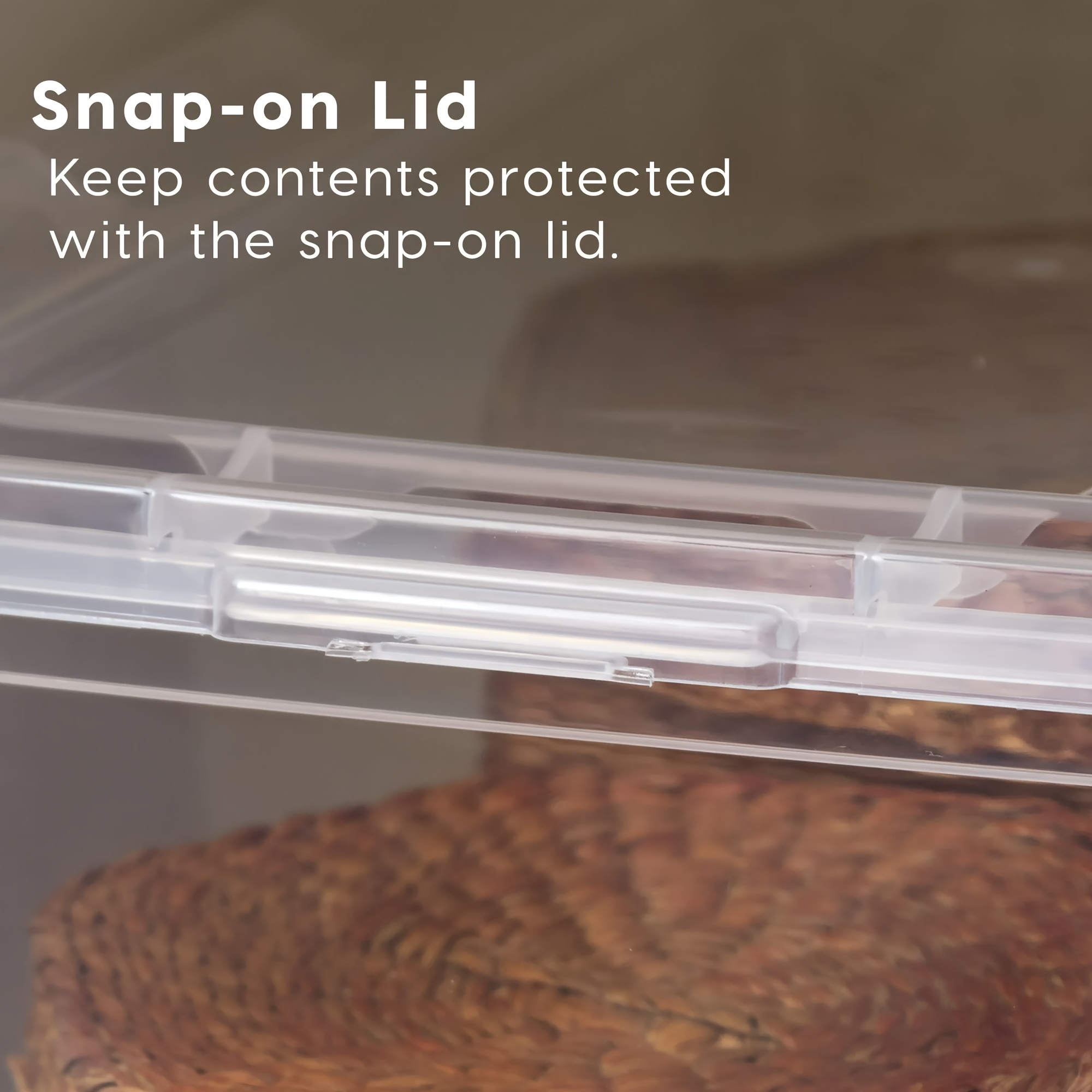 5 Qt. Plastic Storage Bins Clear Stackable - Temu