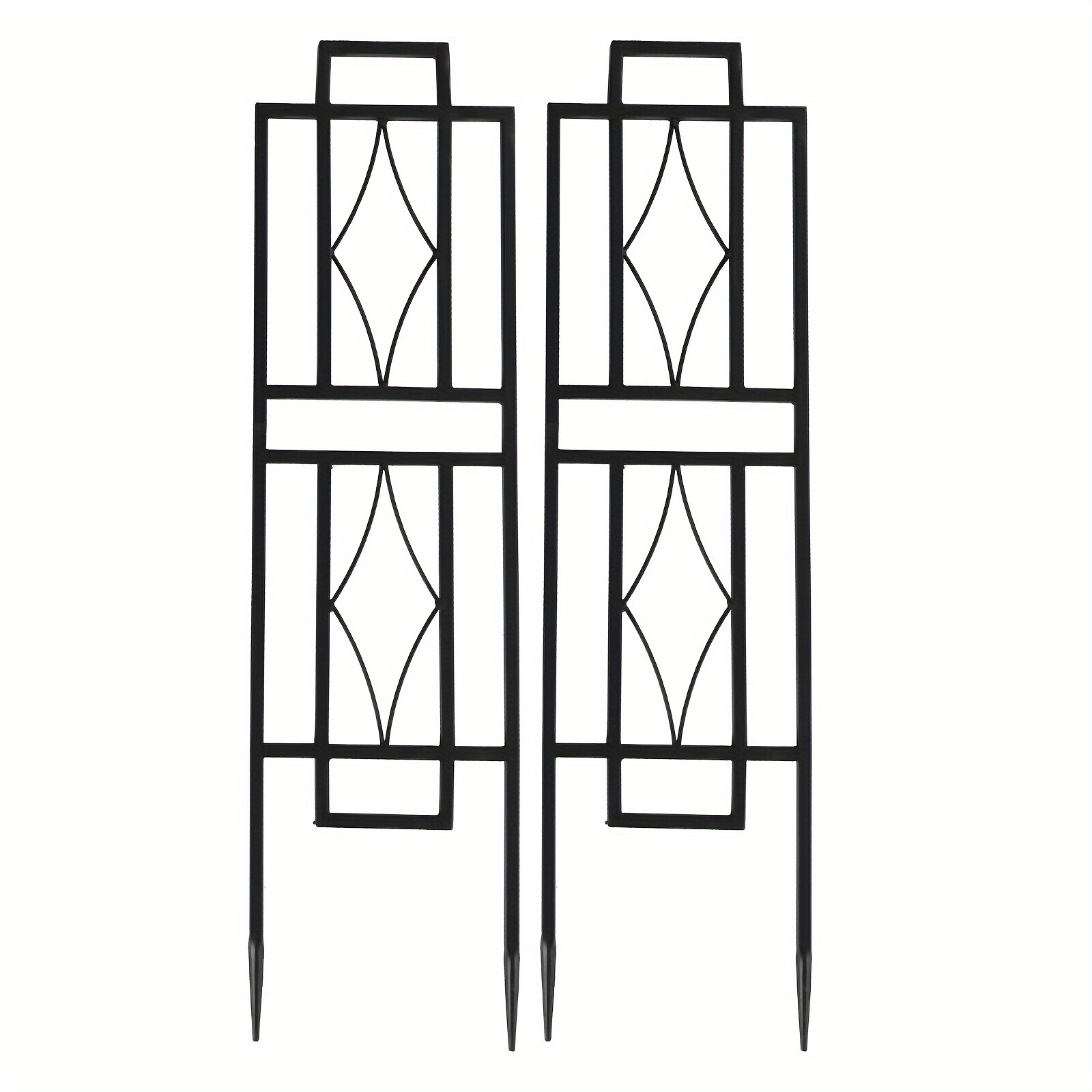 2 Pack 30 Inch Heavy Duty Metal Garden Trellis For Climbing Plants And ...