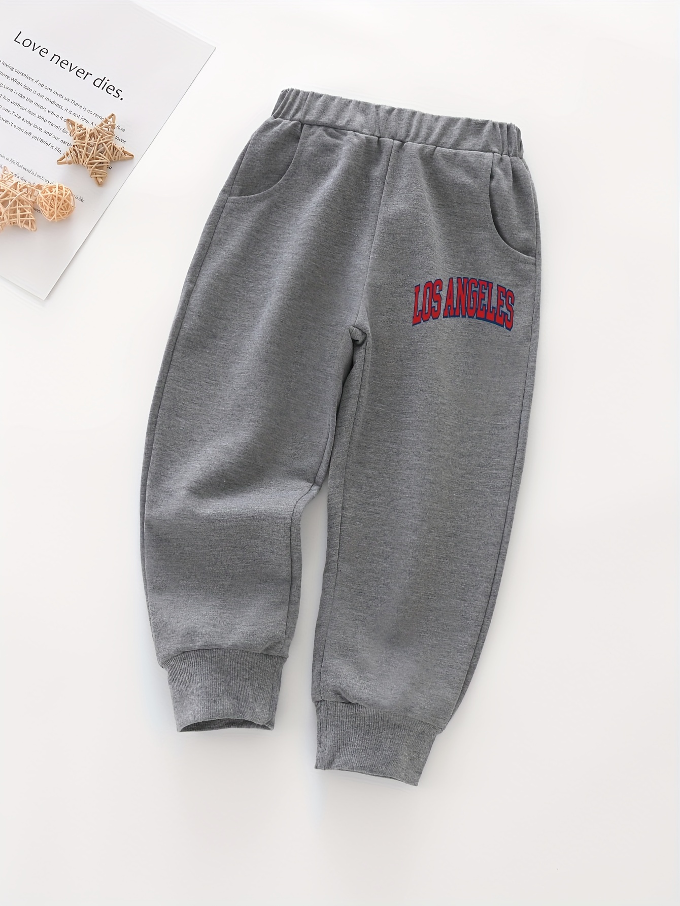 Boy's Girl's Jogger Los Angeles Print Casual Elastic Waist - Temu Ireland
