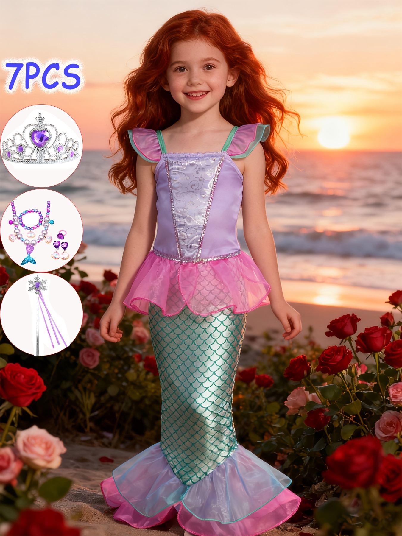 mermaid dress sold on Temu United States