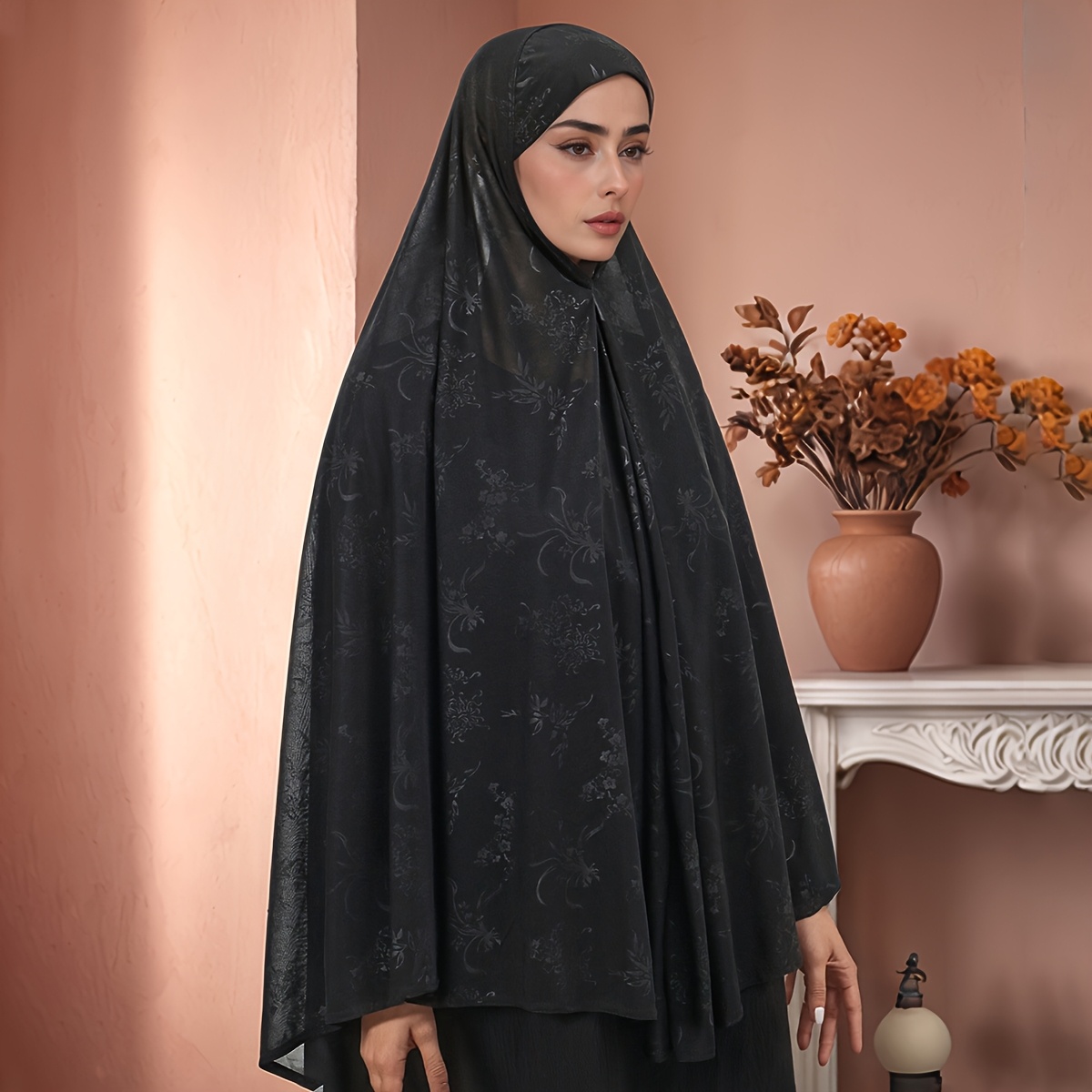 modest layered abaya sold on Temu United States