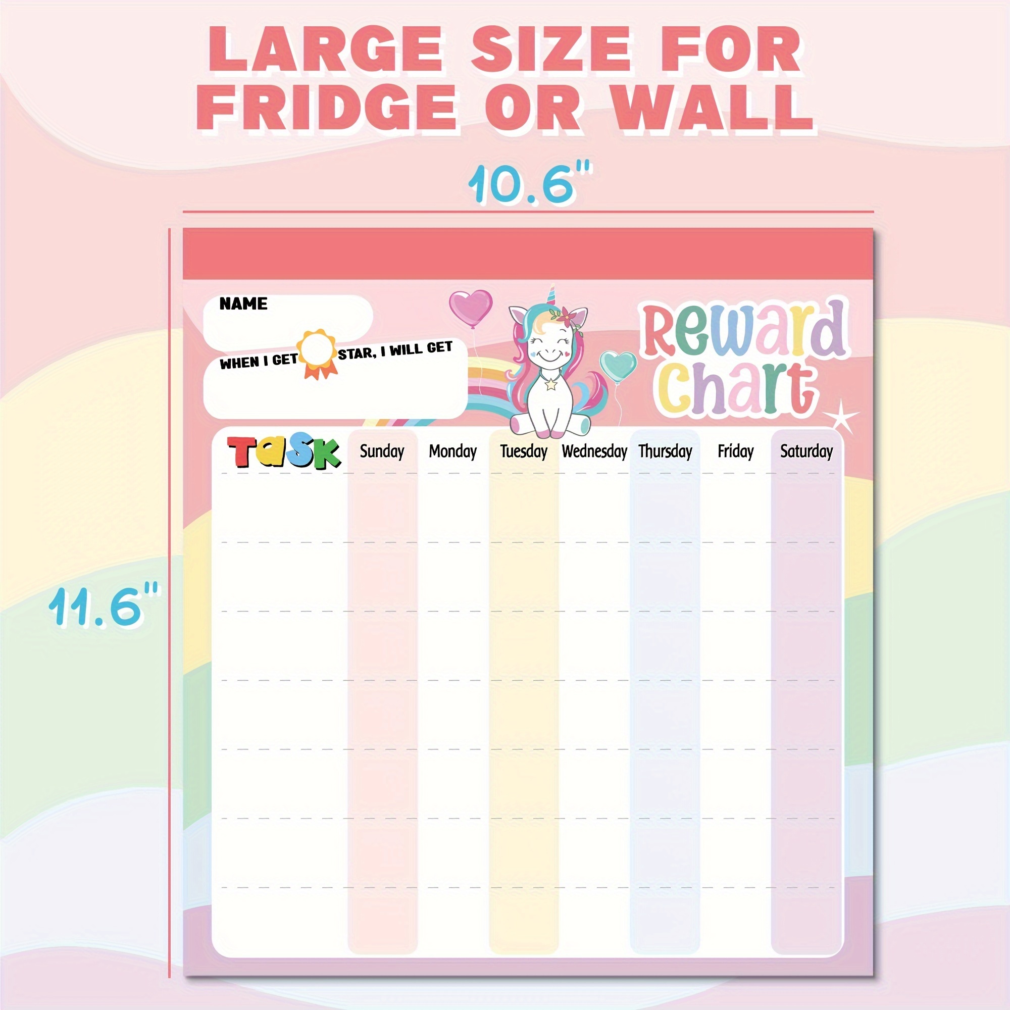 Behavior Reward Chart – Unicorn Magnetic Behavior Chart Pad - Temu ...